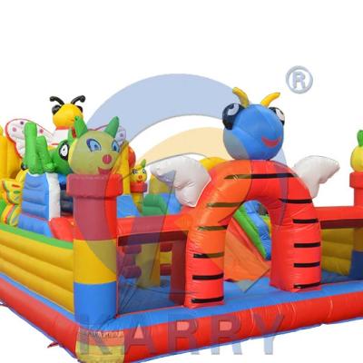 China EN71/CE Certified Large Jumping Castle Insect Paradise Bounce House for Play Park for sale