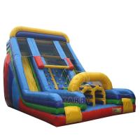 China Children's Rock Climbing Competitive Game Double Slide Inflatable Water Slide for Kids for sale