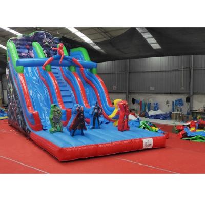 China 5-10 Passenger Capacity Double Lane Inflatable Dry Slide KRS 00-500kg for sale