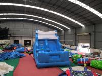China Commercial Inflatable Wet Slides with Pool and Air Blower Kid-Friendly Bouncer Castle for sale
