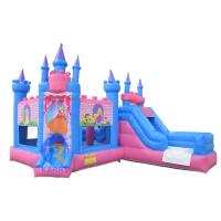 China Jumping Inflatable Combo Jumper Castle Cartoon Fairy Princess Bounce House with Slide for sale
