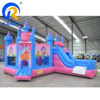 China Jumping Inflatable Combo Jumper Castle Cartoon Fairy Princess Bounce House with Slide for sale