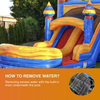 China Commercial Grade Inflatable Jumpy Bounce with Two Slides Wet Dry Blower Included Unisex for sale