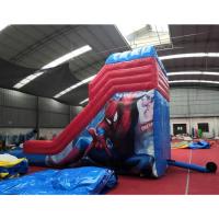 China Plato PVC Tarpaulin Material Features Large Spiderman Inflatable Bouncer Dry Slide for sale