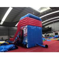 China Plato PVC Tarpaulin Material Features Large Spiderman Inflatable Bouncer Dry Slide for sale