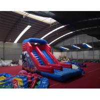China Plato PVC Tarpaulin Material Features Large Spiderman Inflatable Bouncer Dry Slide for sale