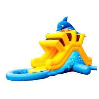 China Max Capacity 100-500kg EN7114960 Small Garden Inflatable Water Slide for sale