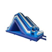 China Indoor  Water Inflatable Slide with Large Double Lane and Wet Combo Pool for sale