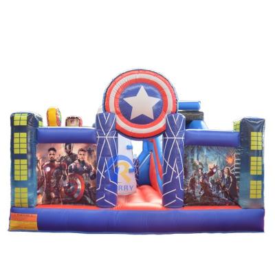 China Customized Size Bouncy House for Kids CH Inflatable Castle 0.55mm PVC Commercial for sale