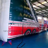 China Large Fire Truck Inflatable Dry Slide for Commercial Party Rental Repair Kits Included for sale