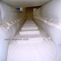 China Large Fire Truck Inflatable Dry Slide for Commercial Party Rental Repair Kits Included for sale