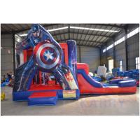 China 14 Years Up Superhero Characters Inflatable Castle Jumping Combo Bounce House with Blower for sale