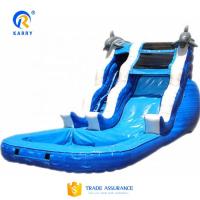 China Bouncy Castle Water Slide Crocodile Creek Inflatable Water Pool and Slide Jumping Castle for sale