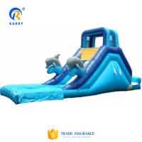 China Bouncy Castle Water Slide Crocodile Creek Inflatable Water Pool and Slide Jumping Castle for sale