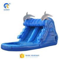 China Bouncy Castle Water Slide Crocodile Creek Inflatable Water Pool and Slide Jumping Castle for sale