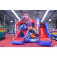 China Kids' Favorite Superhero Red Spider Man Inflatable Bounce House Combo with Slide for sale