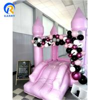 China Colored Balls Inflatable Moon Mini Toddler Jumping Bounce House for Wedding Party Rental for sale