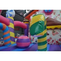 China Amusement Inflatable Bouncer with Slide Kids Game Candy Girls Pink Theme Bouncy Jump Castle for sale