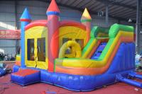China Get Your Kids Active Castle Slide Inflatable Bouncy Castle Bouncer House with Side Slide for sale