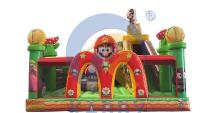 China Jumping Bouncy Slide with Repair Kits Commercial PVC Inflatable Mario Fun City Park for sale