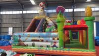 China Jumping Bouncy Slide with Repair Kits Commercial PVC Inflatable Mario Fun City Park for sale