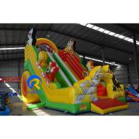 China Water Home Garden Mini Bounce Pvc Mario Detached Pool Cartoon Character Inflatable Bounce House with Slide for sale