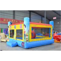 China PORTABLE PVC Children's Amusement Bounce Trampoline Inflatable Bouncy Castle with Slides for sale