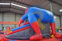 China CE Blower and Repair Kit Included Popular Spider man Bouncy Slide Combo for Commercial for sale