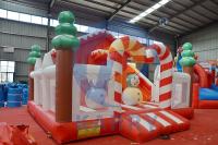 China Christmas Tree Combo Bouncy Slide Inflatable Castle Slider for Outdoor Playground Fun for sale