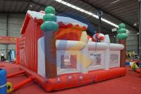 China Christmas Tree Combo Bouncy Slide Inflatable Castle Slider for Outdoor Playground Fun for sale