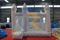 China Customized Outdoor Playground Inflatable White Bounce House with Slide and Bouncy Castle for sale