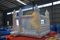 China Customized Outdoor Playground Inflatable White Bounce House with Slide and Bouncy Castle for sale