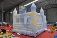 China Customized Outdoor Playground Inflatable White Bounce House with Slide and Bouncy Castle for sale