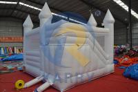China Customized Outdoor Playground Inflatable White Bounce House with Slide and Bouncy Castle for sale