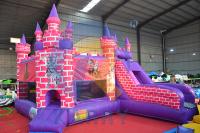 China Unisex Inflatable Princess Knight Bounce House with Slide and Repair Kit Included for sale