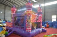 China Unisex Inflatable Princess Knight Bounce House with Slide and Repair Kit Included for sale