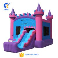 China Customized PVC Inflatable House With Slide Jumping Bouncy Castle For Party Rental Kid Toys Game With Blower for sale