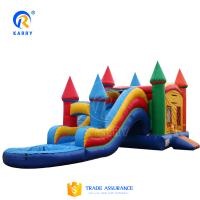 China Customized PVC Inflatable House With Slide Jumping Bouncy Castle For Party Rental Kid Toys Game With Blower for sale