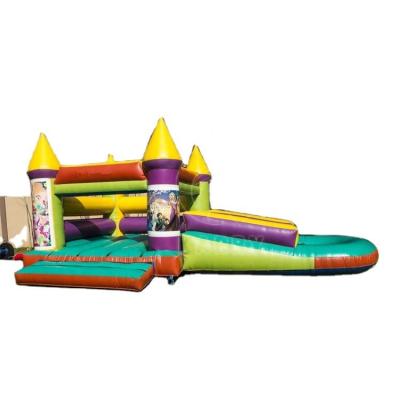 China Logo/Website/Phone/Company Name Printing Inflatable Bounce House with Slide for sale