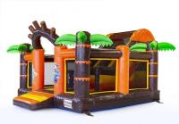 China Logo/Website/Phone/Company Name Printing Inflatable Bounce House with Slide for sale