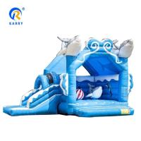 China Logo/Website/Phone/Company Name Printing Inflatable Bounce House with Slide for sale
