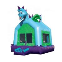 China Custom Colorful PVC Inflatable Bouncy Castle with Water Slide Repair Kits Included for sale