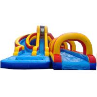China Max Capacity 100-500kg Commercial Long Slide with Pool Inflatable Water Slide Perfect for sale