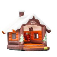 China Unisex Amusement Park Toy Castle Commercial Inflatable Bounce House with Slide and Water for sale