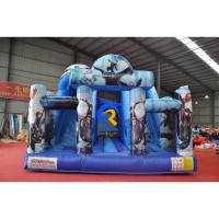 China Commercial Inflatable Dual Lane Slide with Blower Dragon Bouncer and Slide Combo for sale