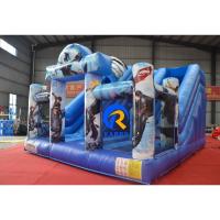 China Commercial Inflatable Dual Lane Slide with Blower Dragon Bouncer and Slide Combo for sale