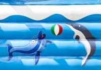China Customized Logo/Website/Phone/Company Name Printed Inflatable Bounce House with Slide for sale