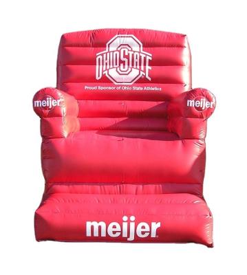 China Age Range 14 Years Up Soft Inflatable PVC Chair Sofa with Logo Printing Customized for sale