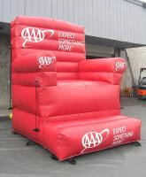 China Age Range 14 Years Up Soft Inflatable PVC Chair Sofa with Logo Printing Customized for sale