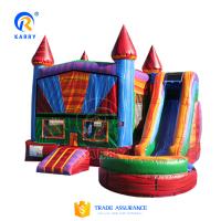 China Soldiers' Top Choice PVC Tarpaulin Inflatable Jumping Castle with Slide for sale